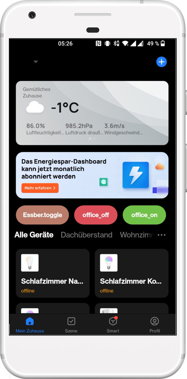 How to use a smart sensor for your light control - smart-life-app.com
