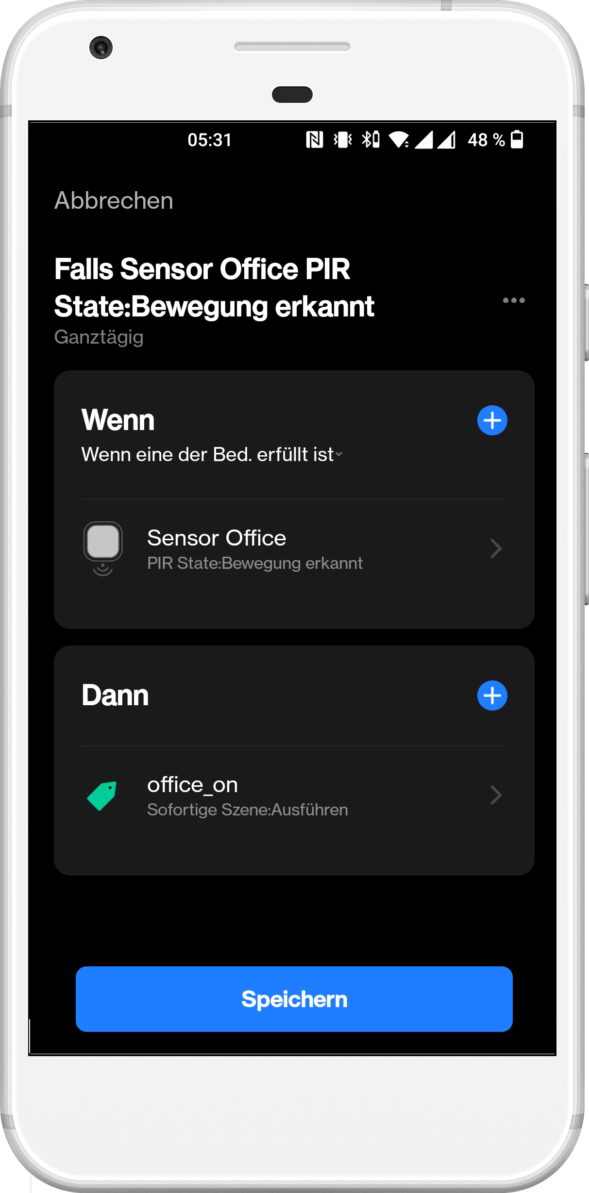 How to use a smart sensor for your light control - smart-life-app.com
